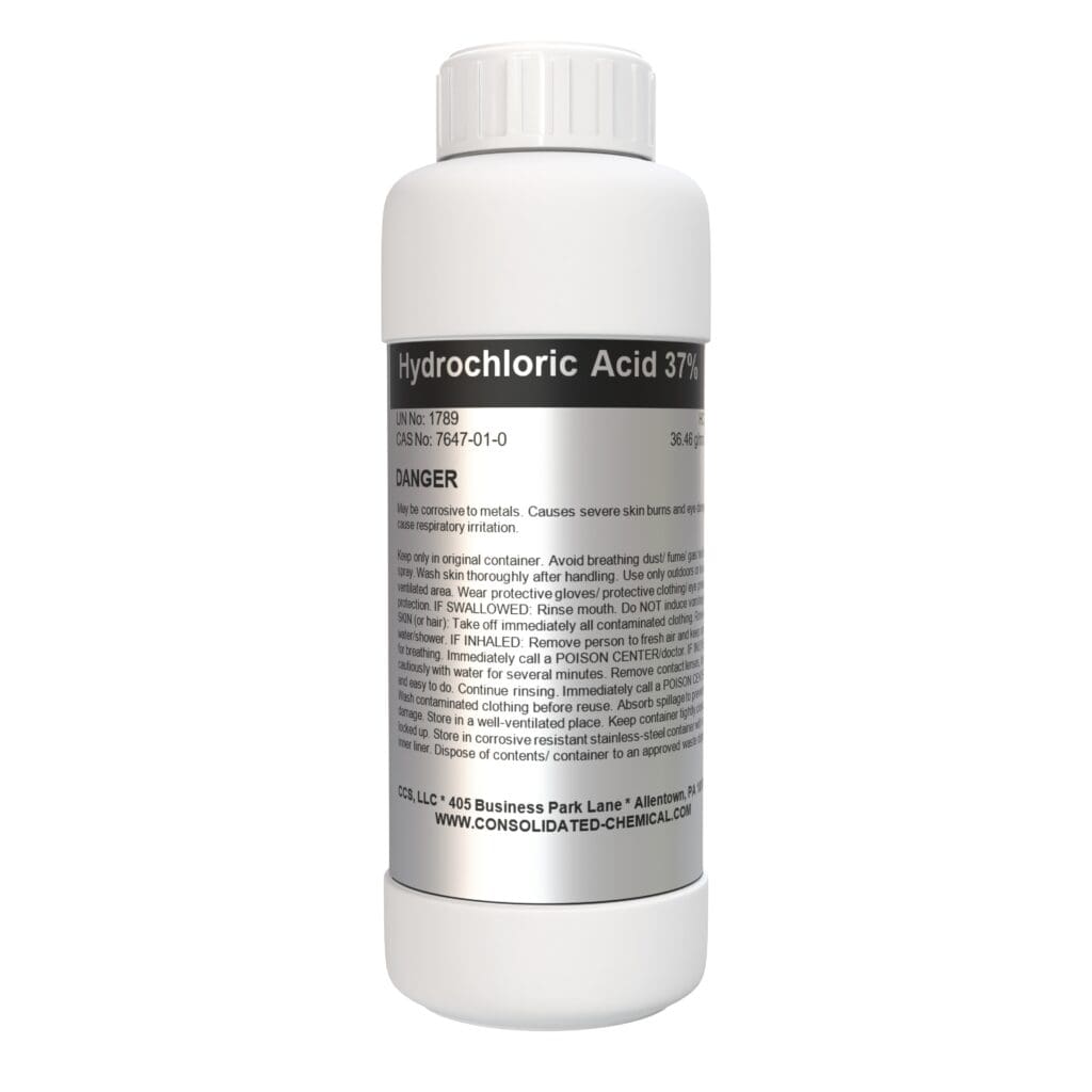 Hydrochloric Acid 37% Premium ACS Reagent Grade - Consolidated Chemical