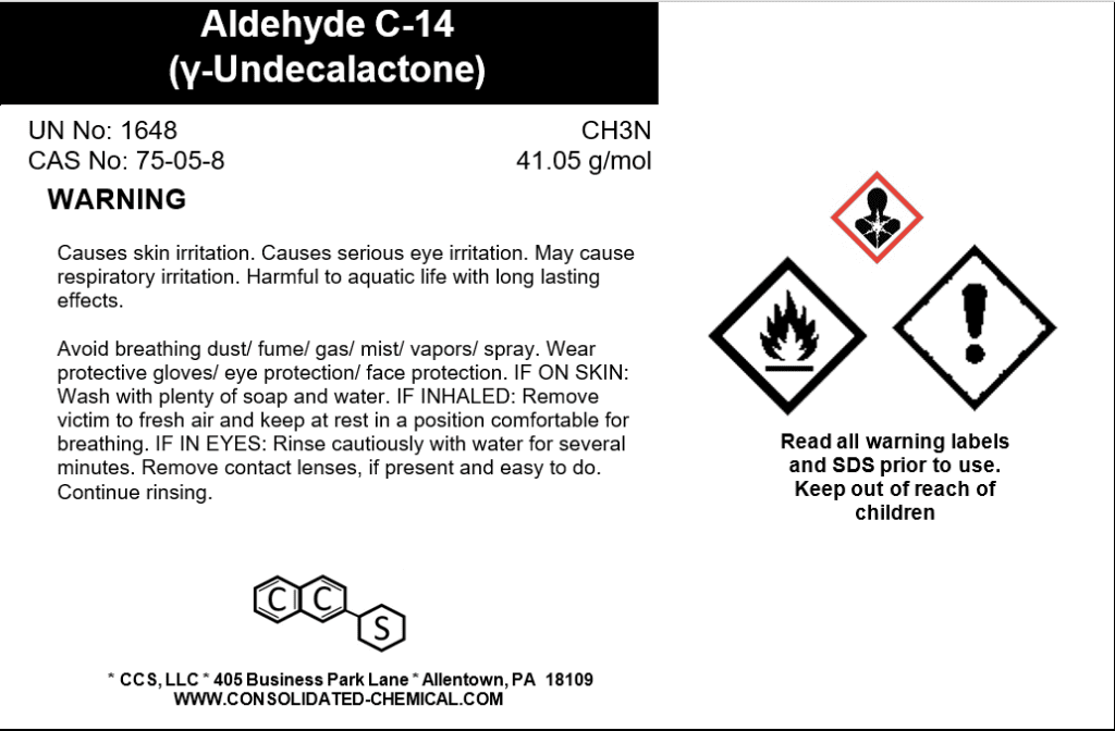 Aldehyde C-14 (Gamma Undecalactone) | Fragrance Compound - Consolidated ...