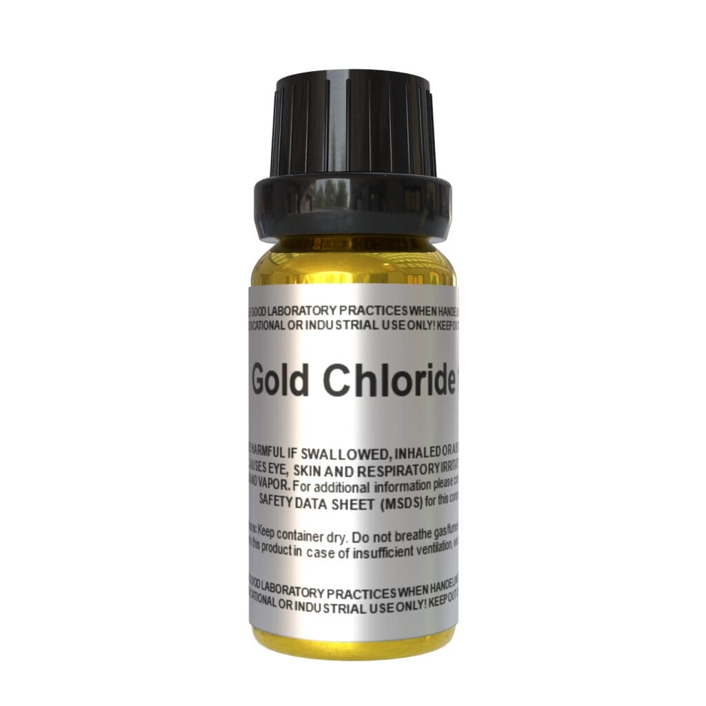 Gold Chloride 1% Solution – Premium-Grade - 30mL (1 Fl Oz ...