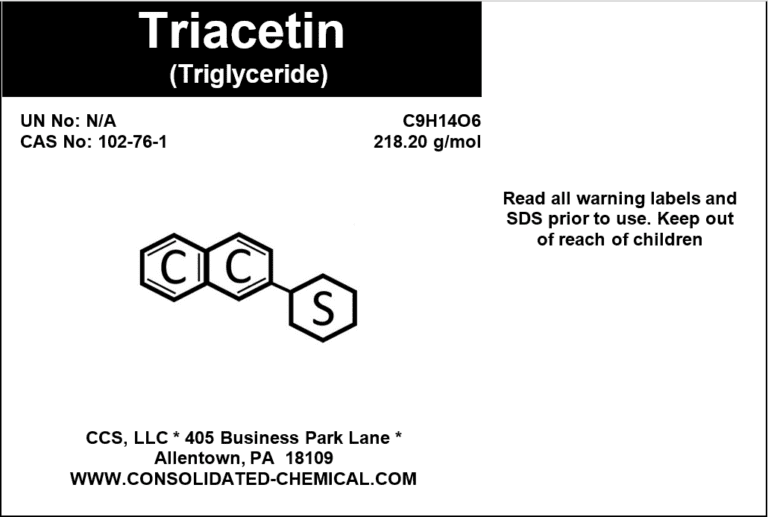 Triacetin – Premium Food and Industrial Grade Solvent - Consolidated ...