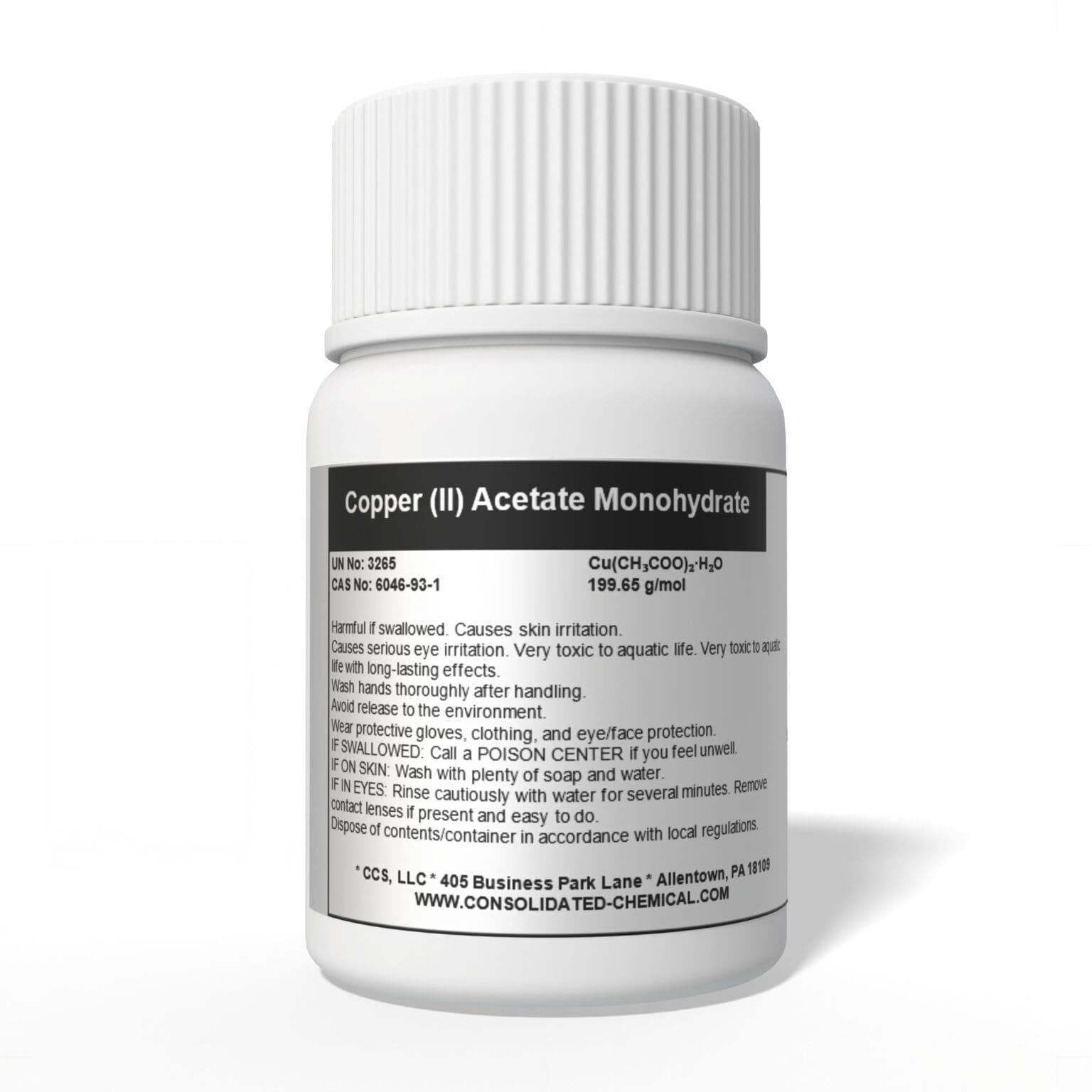 Copper (II) Acetate Monohydrate - Consolidated Chemical